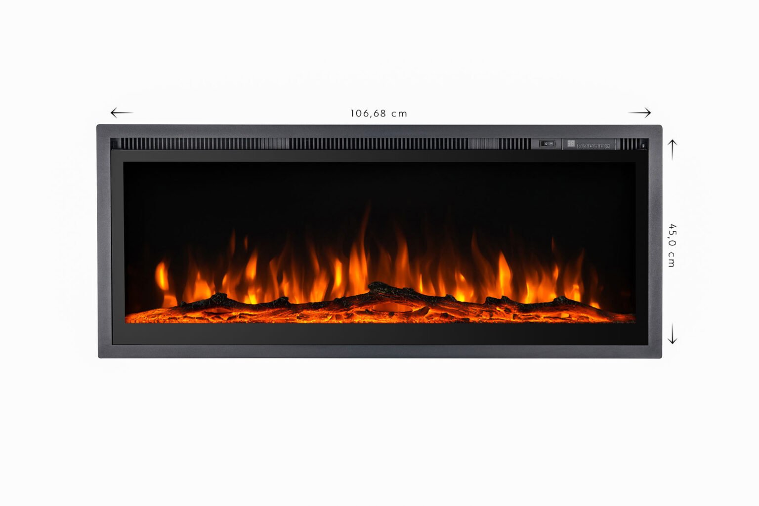 Lareira Elétrica Wgrif De Embutir Rubi Pro 42" 220V 1800W - Wgrif